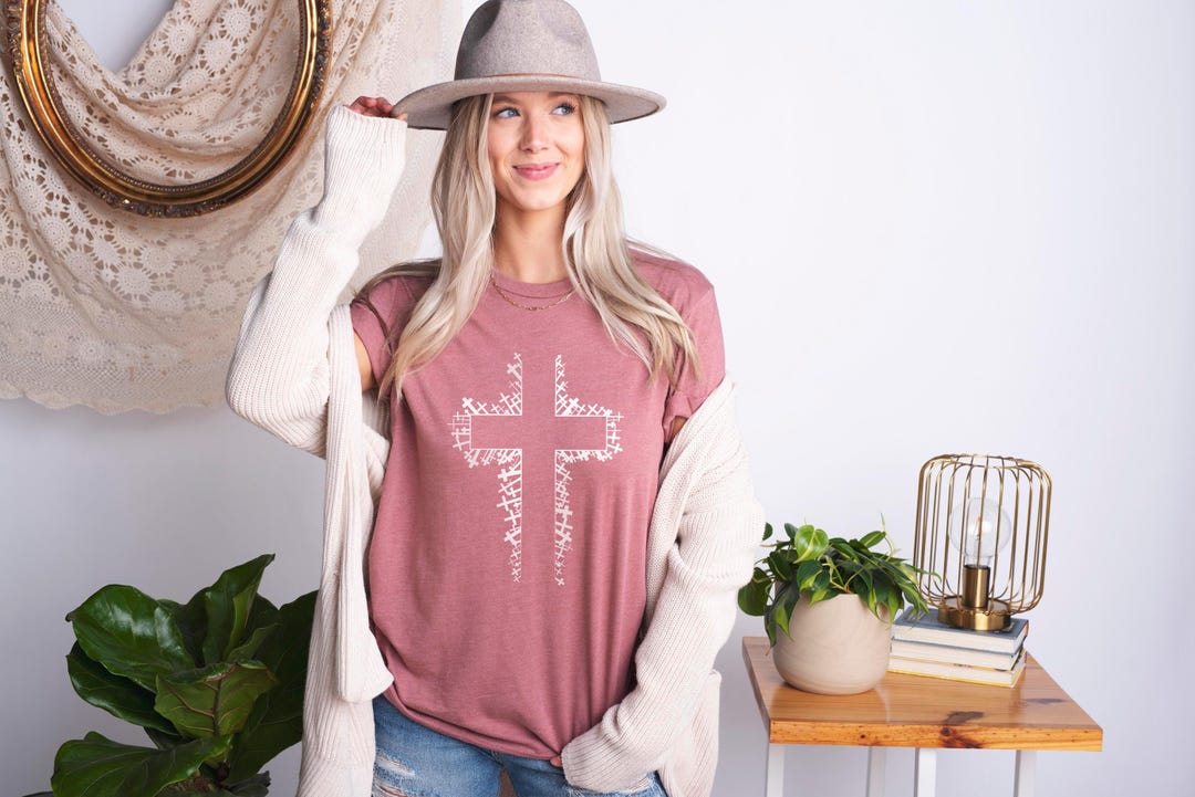 Cross Shirt, Christian Shirt, Bible Verse T-shirt, Religious Outfit ...