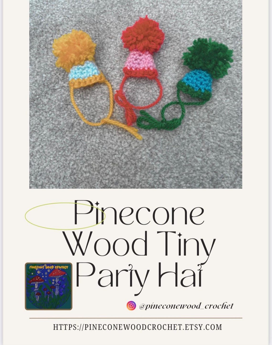 Tiny Party Hat Pattern (DIGITAL PDF) (downloadable File) - Etsy