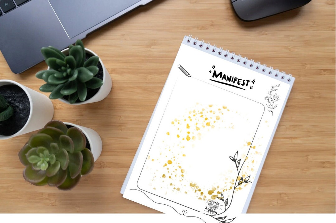 Manifest Notes Digital Download Manifesting Notes Planner - Etsy