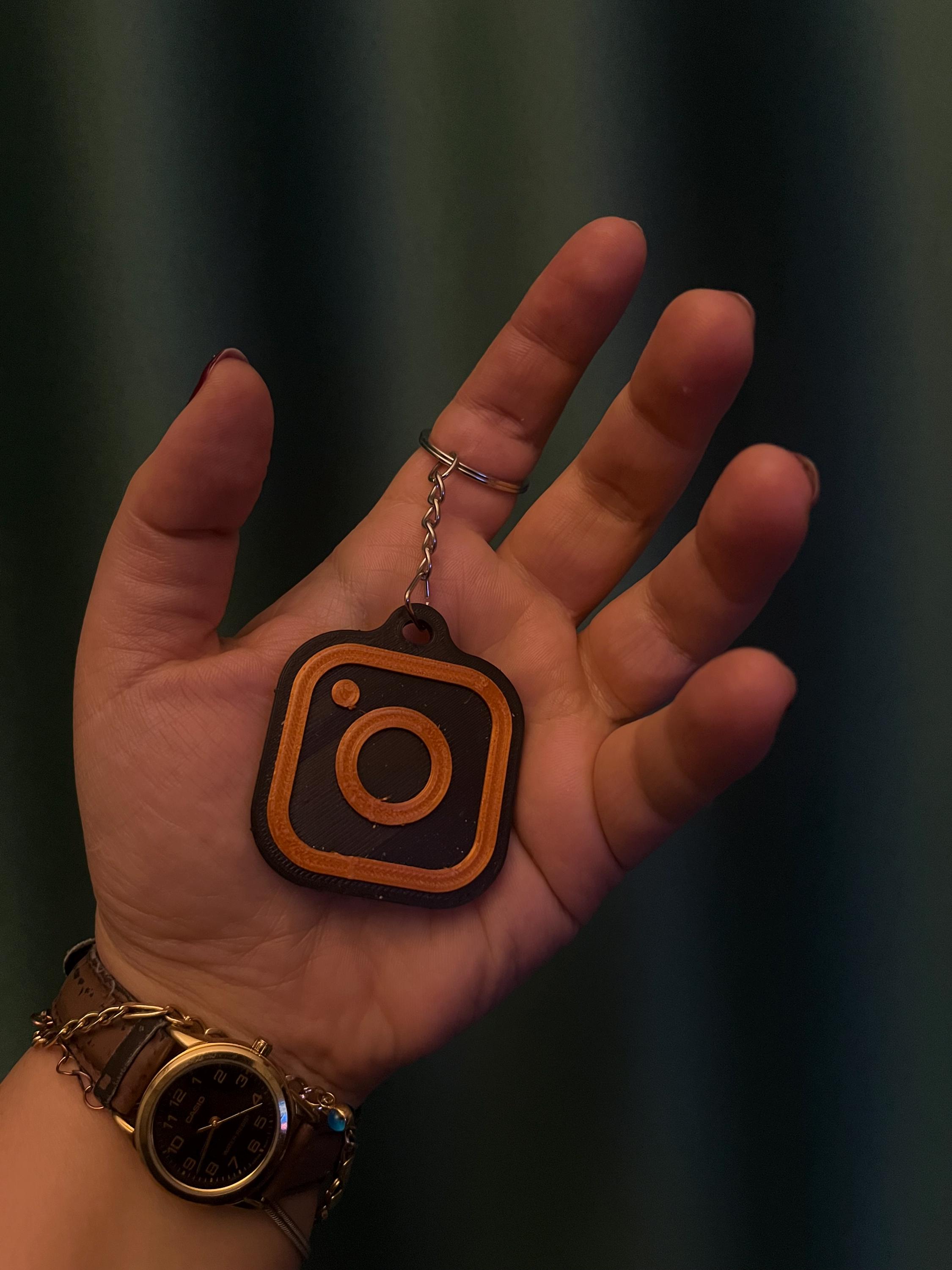NFC Tag Keychain | Instagram Logo Custom | 3D Printed - Etsy