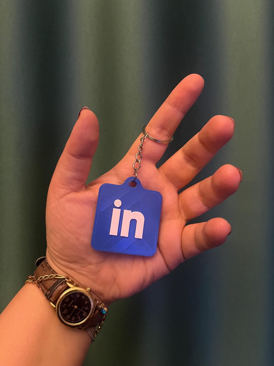 NFC Tag Keychain | Linkedin Logo Custom | 3D Printed - Etsy