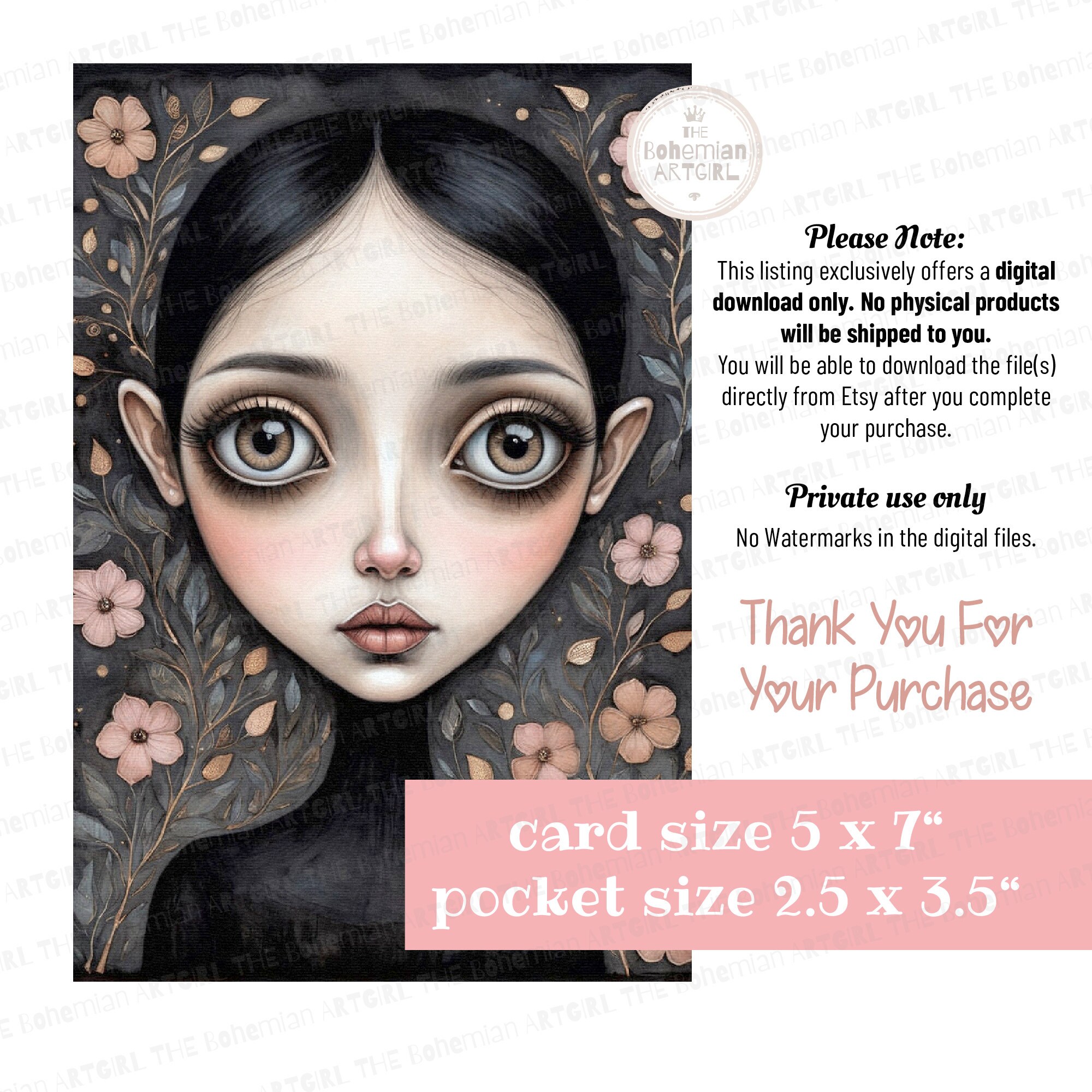 Whimsical Cute Girls Faces, Mixed Media Art Journaling, Junk Journal ...