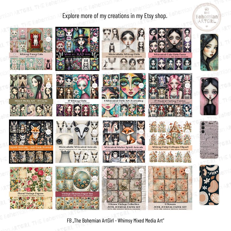 Printable Cut-outs, Tags, Mixed Media Art Journaling, Junk Journal ...