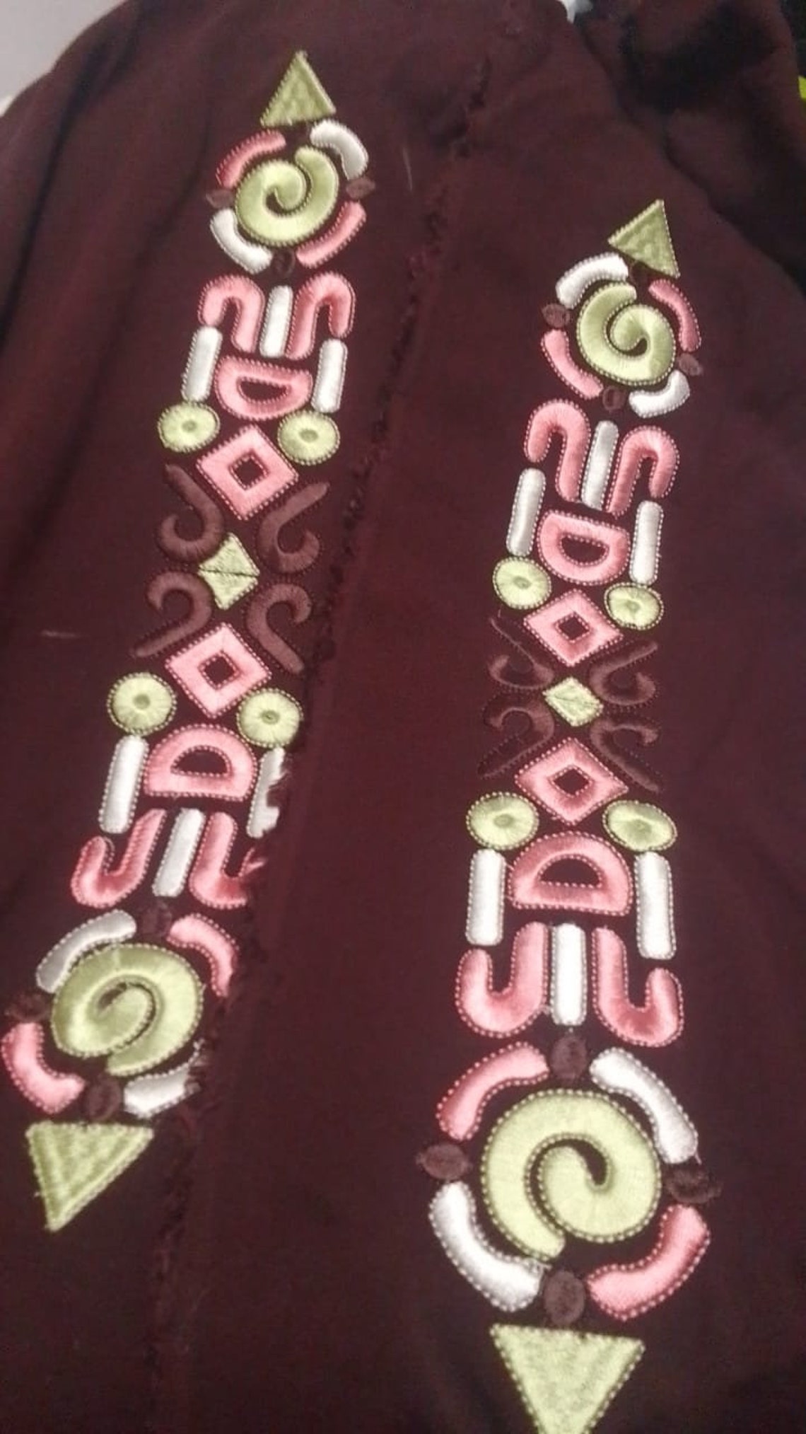 Caftan Embroidered With Crocheted Silk Thread, Moroccan Crafts, Abaya ...