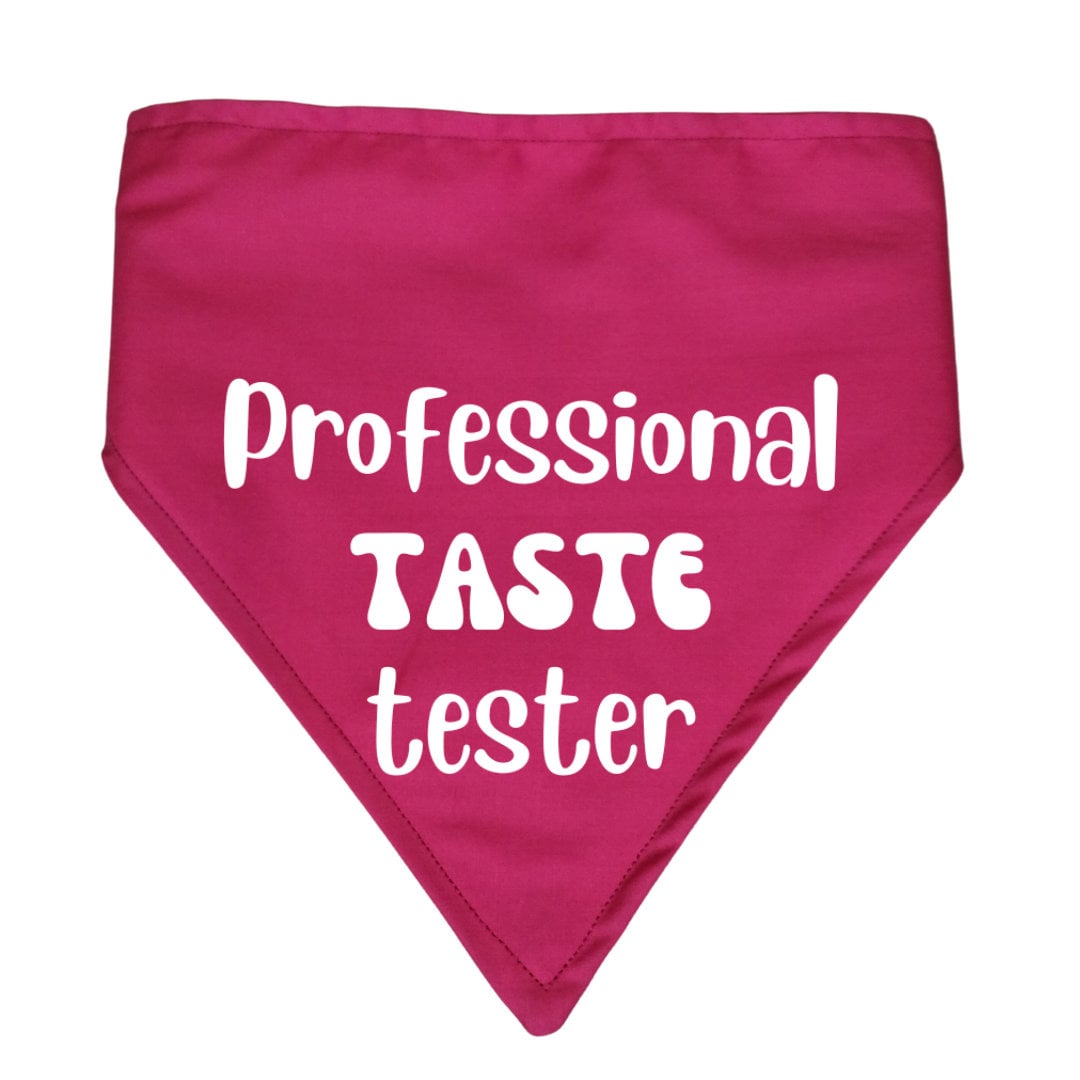 Taste Tester Funny Dog Bandana/large/xlarge/giant/custom/customizable ...