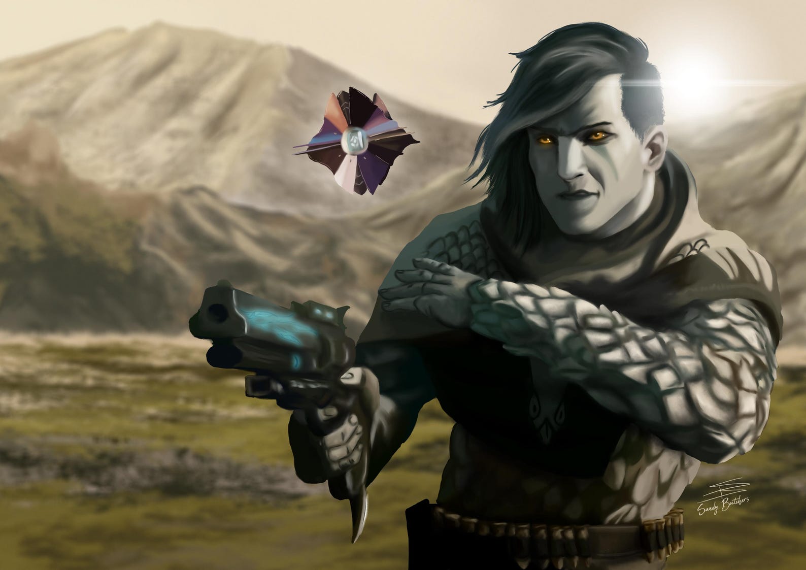 Destiny 2 Crow; Gunslinger Crow: Giclée Art Print, Games Poster ...