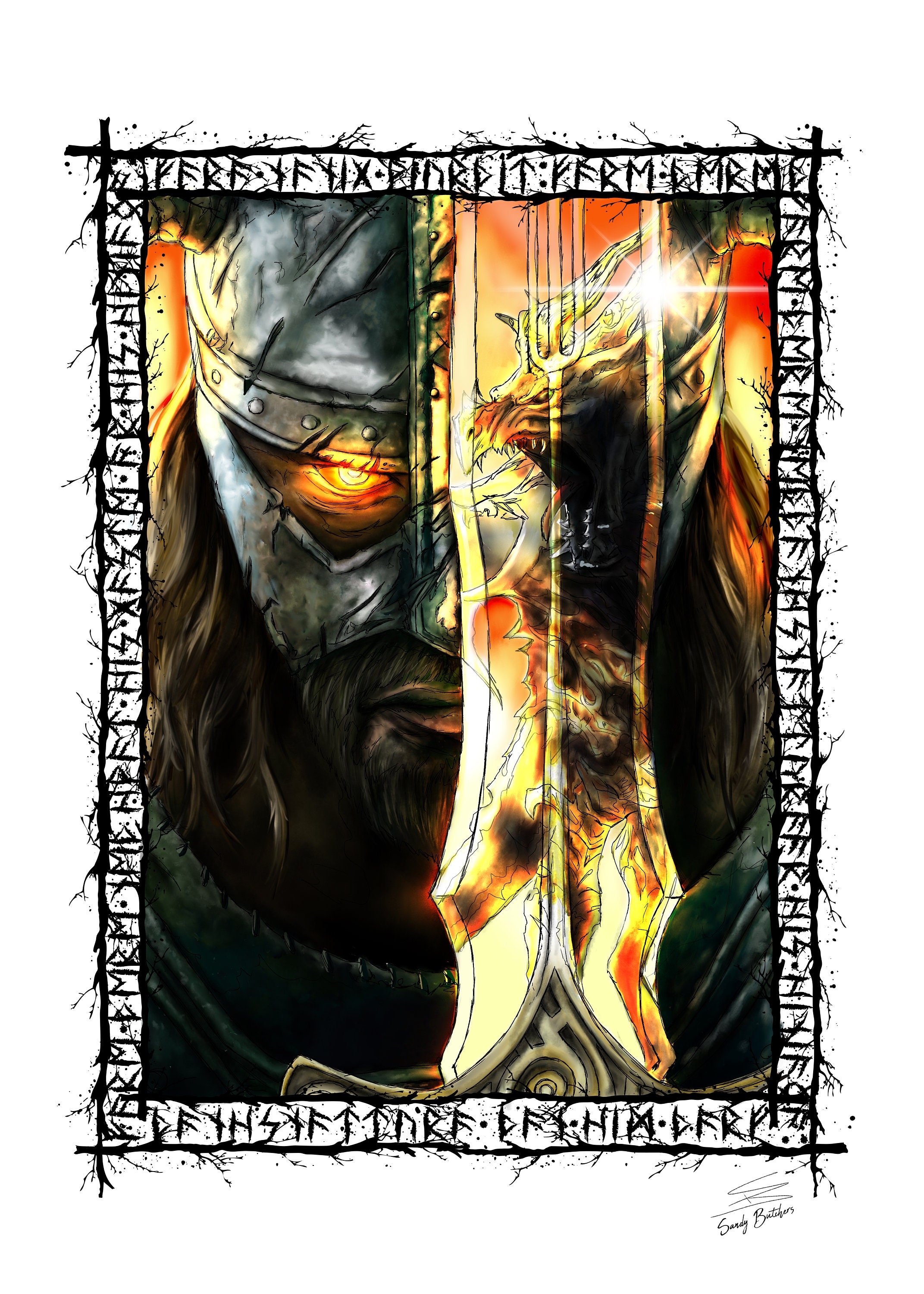 The Elder Scrolls V Skyrim Poster, Gaming Room Poster, Gaming Wall ...