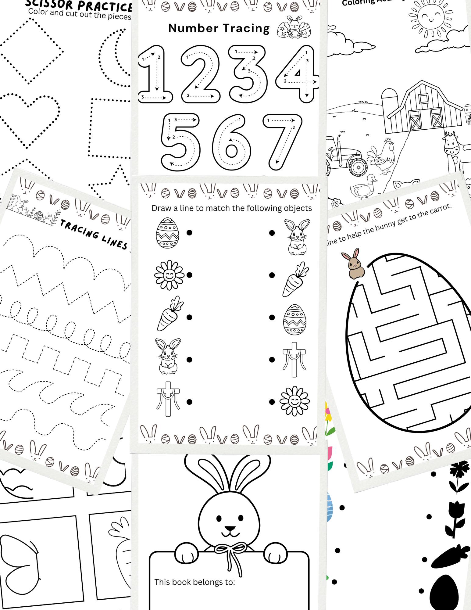 Spring Busy Book for Toddlers – Printable Toddler Activity Book ...
