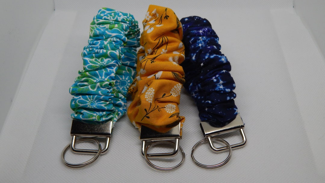 Scrunchie Key Fobs. - Etsy