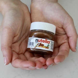 10 Personalized Mini Nutella Labels, Custom Mini 25g Nutella Labels ...
