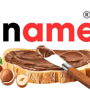 Personalized Nutella Jar Sticker, Custom Name Label, Unique Gift Idea ...