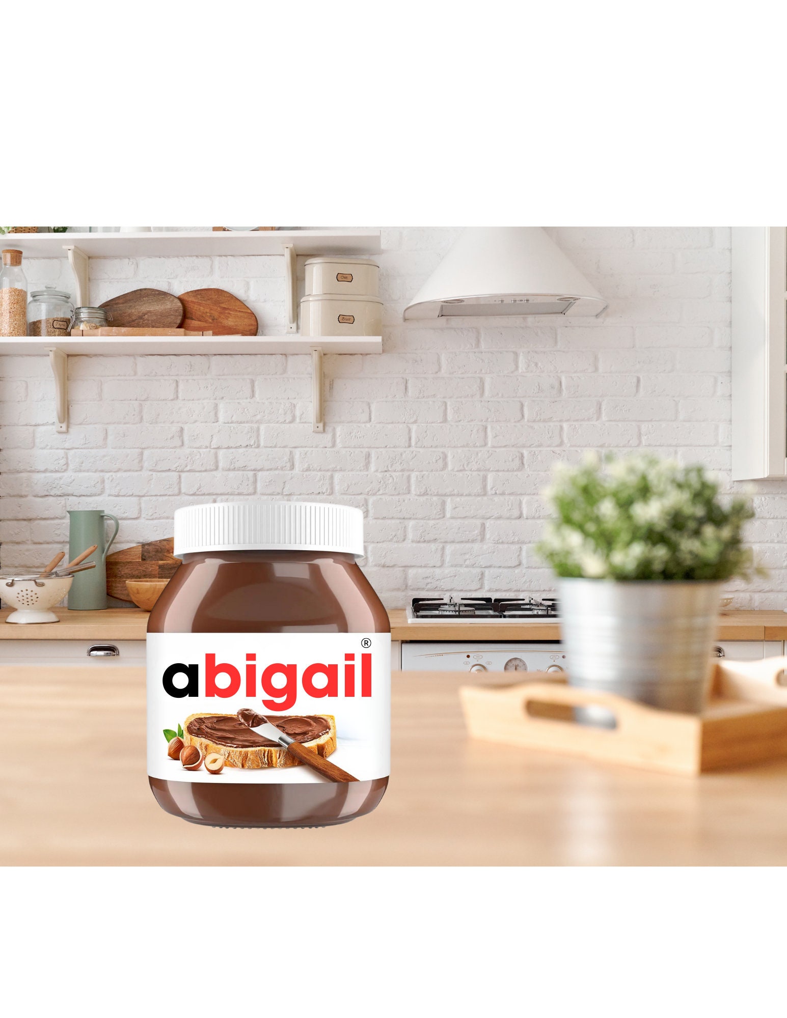 Personalized Nutella Jar Sticker Custom Name Label Unique - Etsy Canada