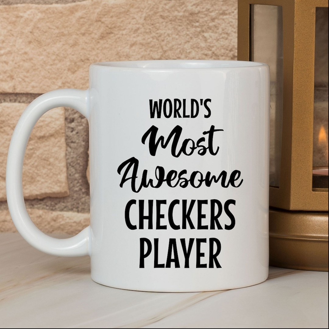 World's Most Awesome Checkers Player Coffee Mug for Checkers Lover Gift ...