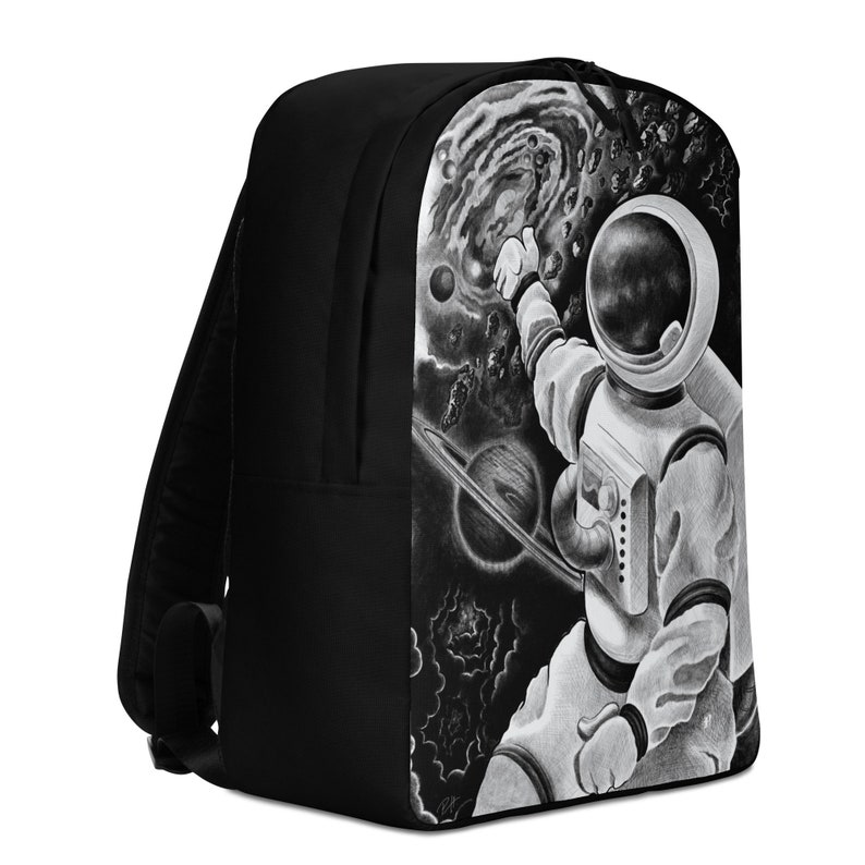 Black Sketchy Drawing Outer Space Out of This World Astronaut - Etsy