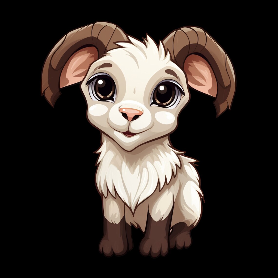 Goat Stickers (10x) (digital)- Cute, Cartoon Style - Etsy