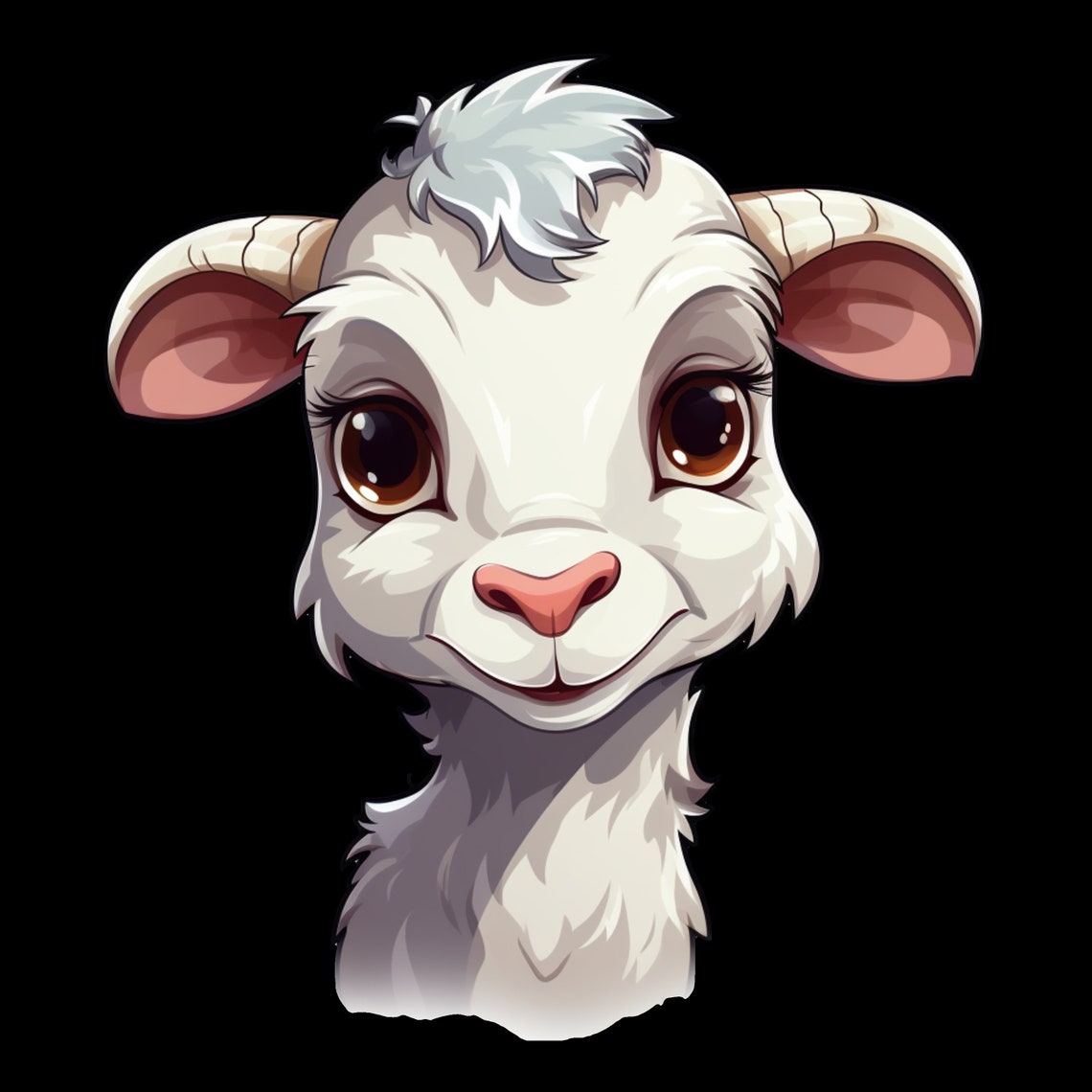Goat Stickers (10x) (digital)- Cute, Cartoon Style - Etsy