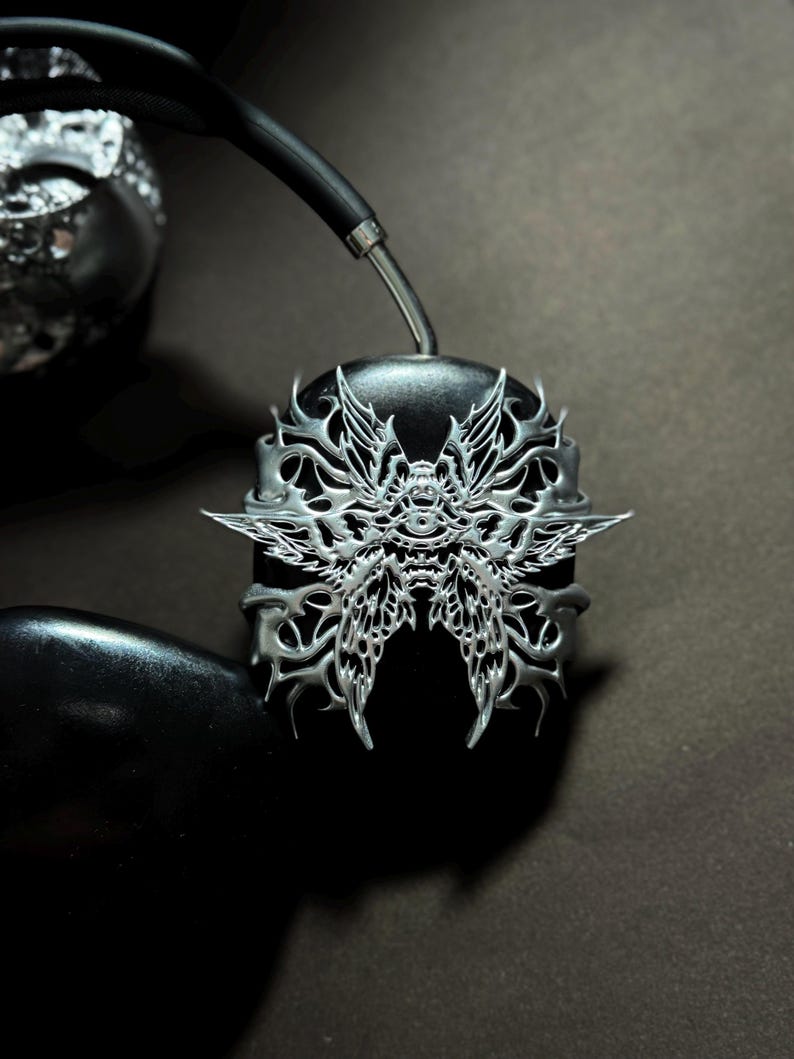 Airpods Max Covers — Seraphim Angel Wings Chrome | Sculptural Metallic ...