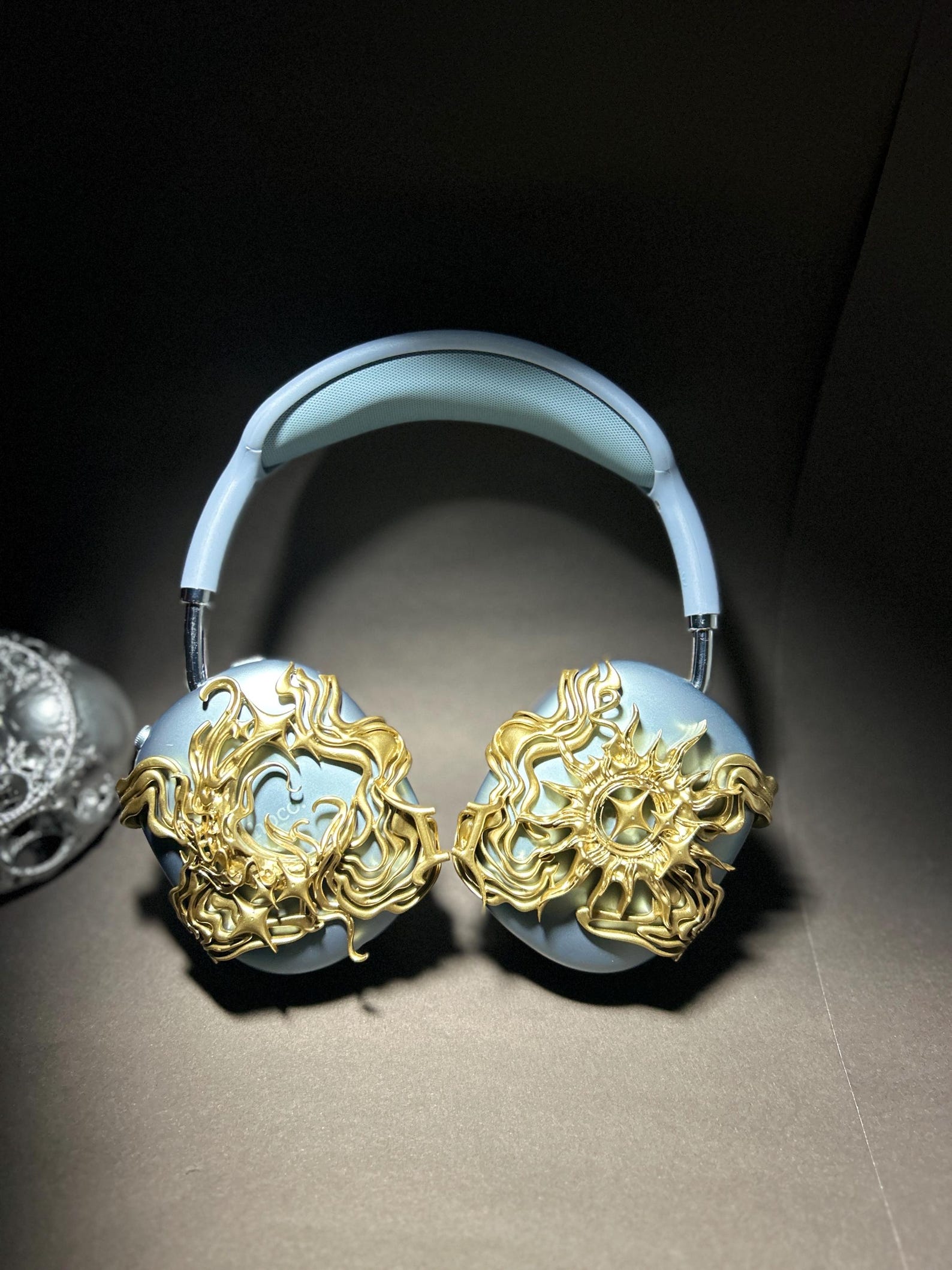 Airpods Max Covers — Gemini Moon Chrome | Sculptural Metallic Shells ...