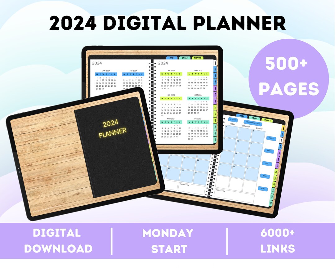 2024 Dated Digital Planner for Good Notes Planner for Notability ...