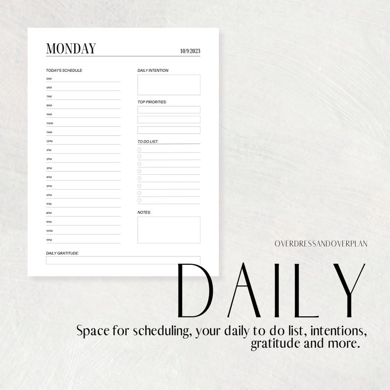 2023-2024 Digital School Year Planner Minimalist Planner - Etsy