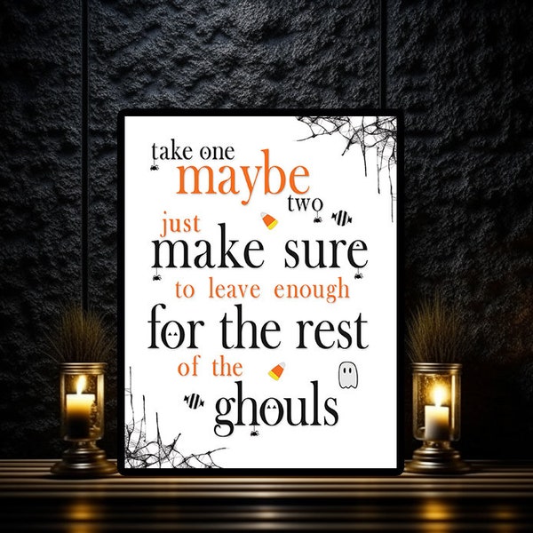 Halloween Candy Sign - Etsy