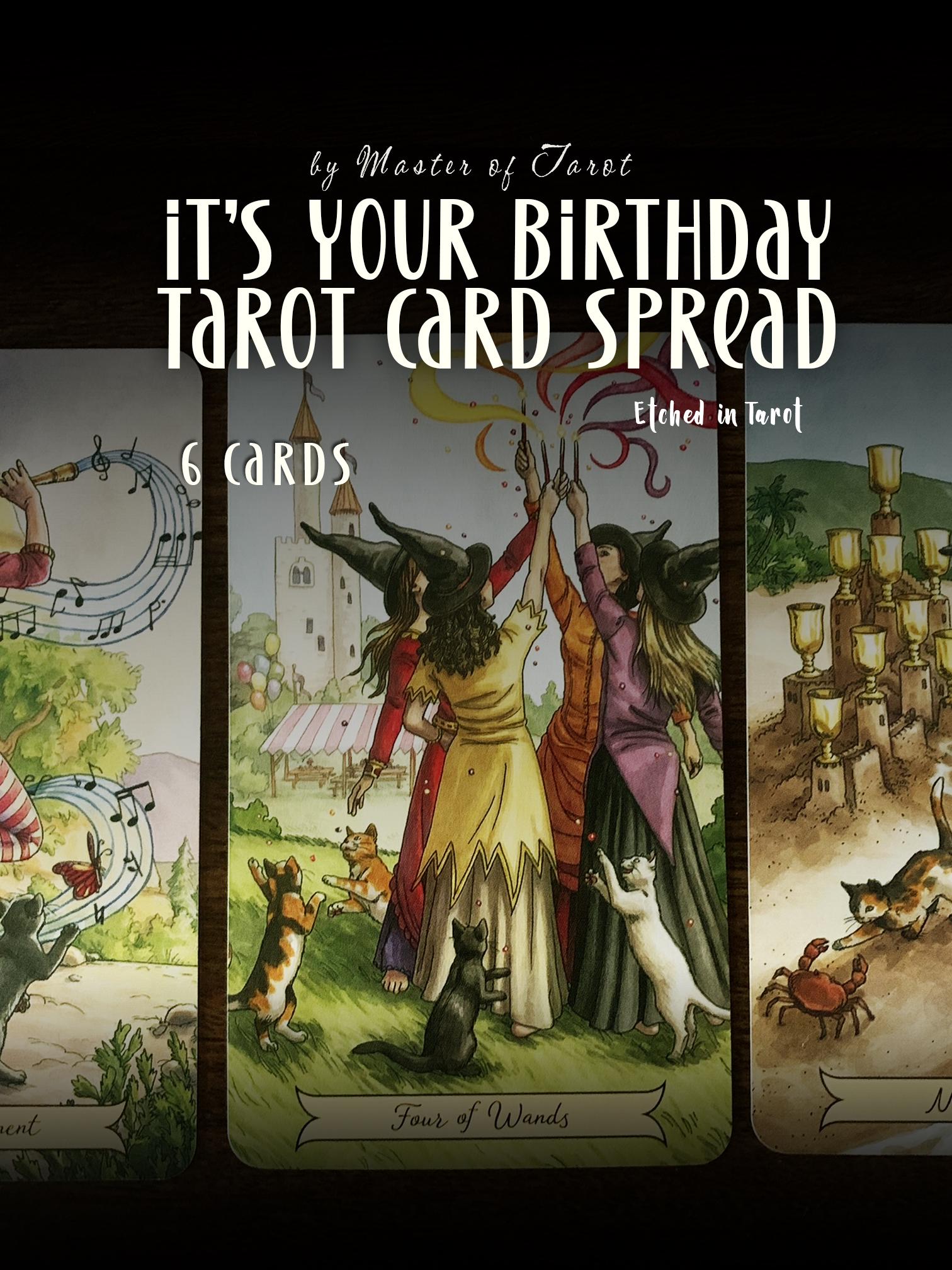 Happy Birthday Reading, Tarot Spread, Self-gift Reading, Psychic ...