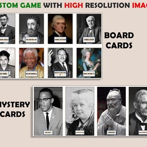 History Characters V2 - Printable Guess Who? | Print at Home | Digital ...