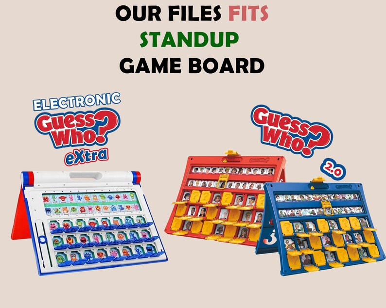 Farm Animals Guess Who 2.0 Printable Insert Cards Digital Download ...