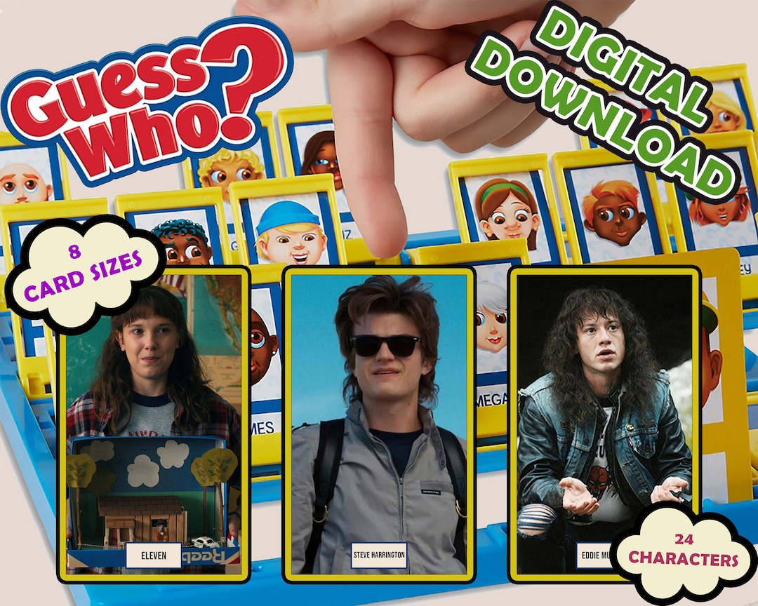Stranger Things Printable Guess Who? | Print at Home | Digital Download ...