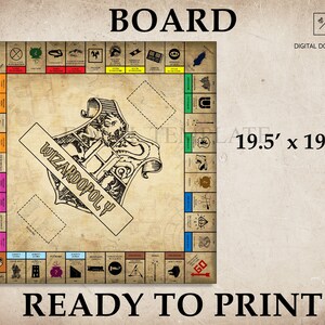 Wizardopoly | Custom Monopoly | HP Monopoly | Digital Download | Ready ...