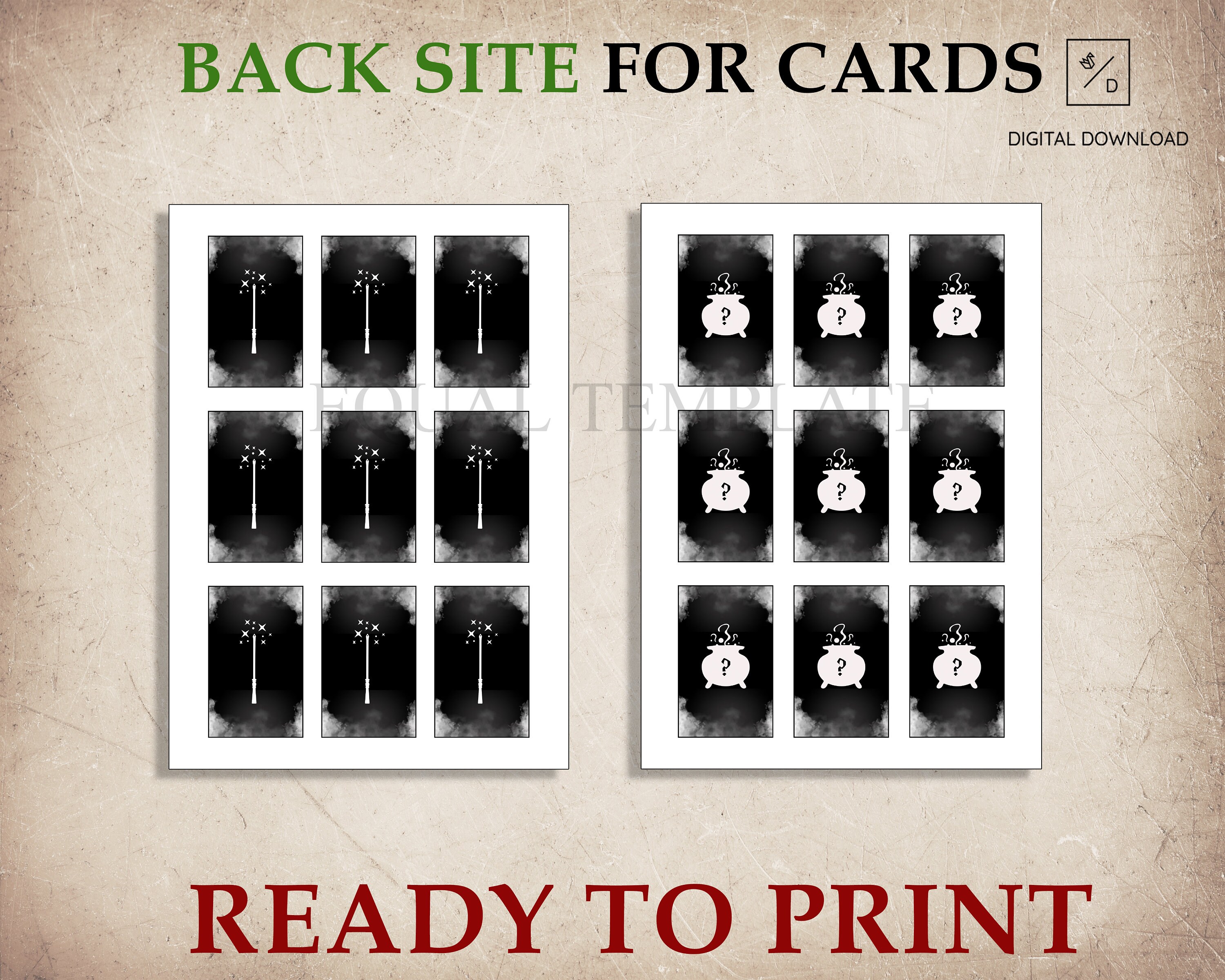 Wizardopoly Custom Monopoly HP Monopoly Digital Download Ready to Print ...