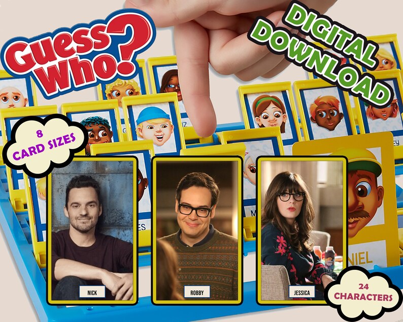 New Girl Printable Guess Who Print at Home Digital Download TV Series ...