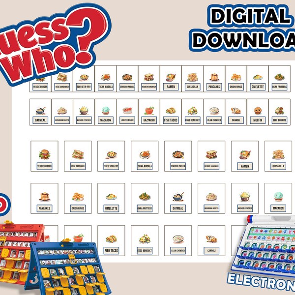 Guess Who Cards - Etsy