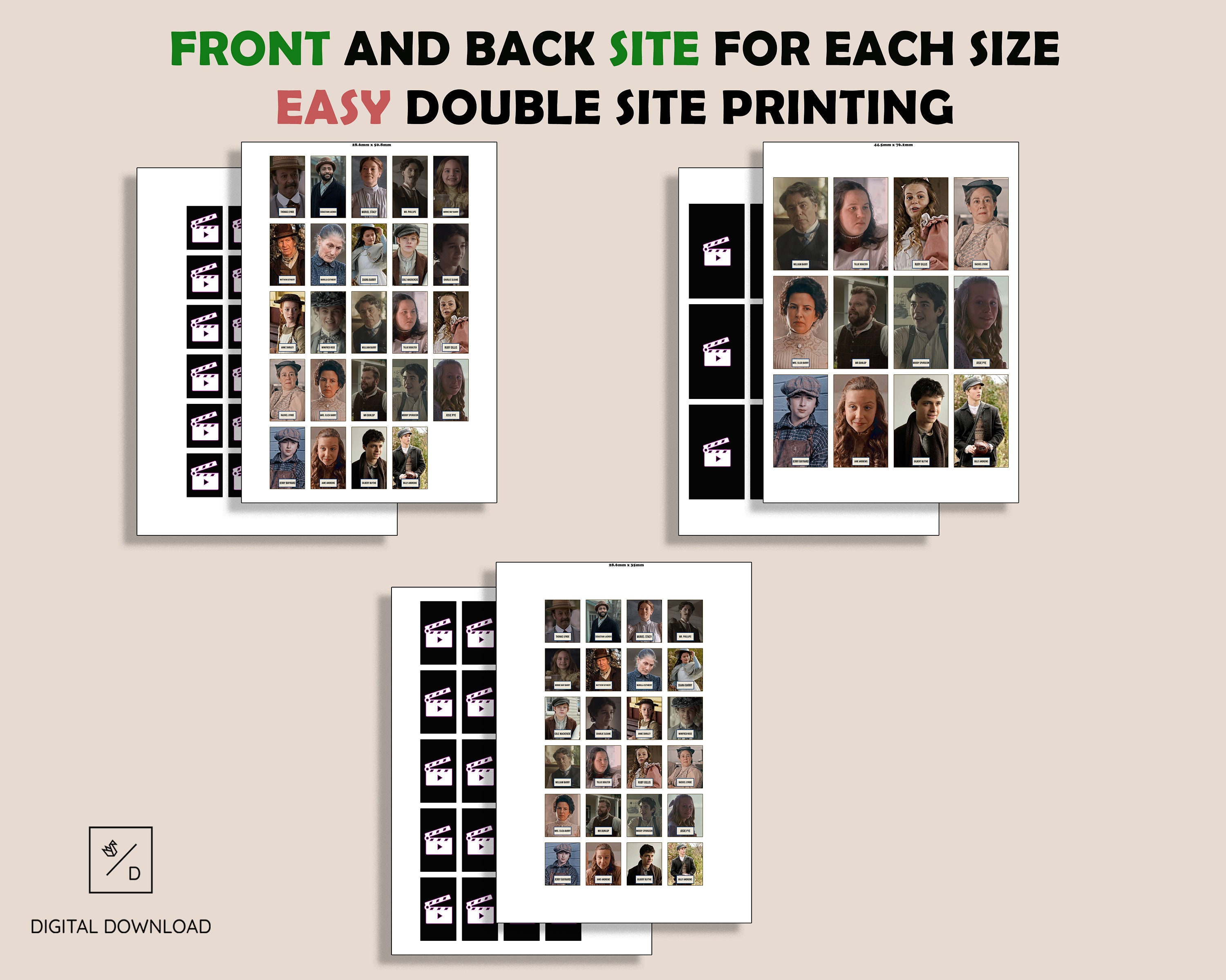 Anne With an E Printable Guess Who Print at Home Digital Download TV ...