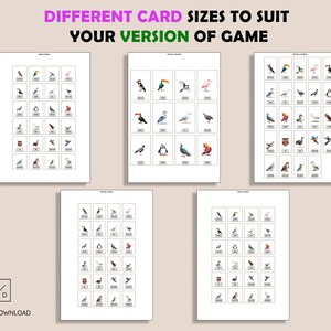 Birds Guess Who? Printable Insert Cards | Digital Download | Print at ...