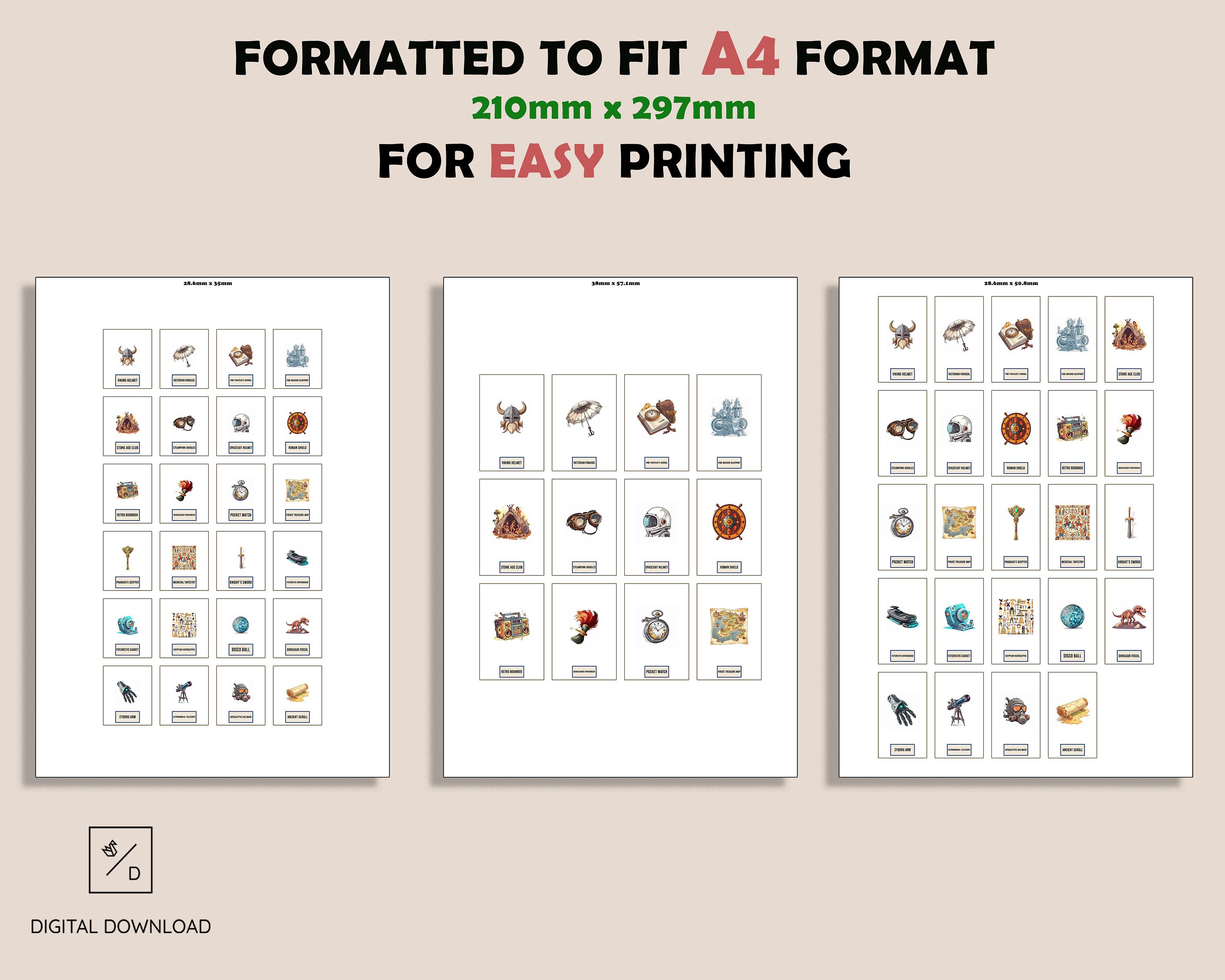 Time Travelers Printable Guess Who Print at Home Digital Download TV ...