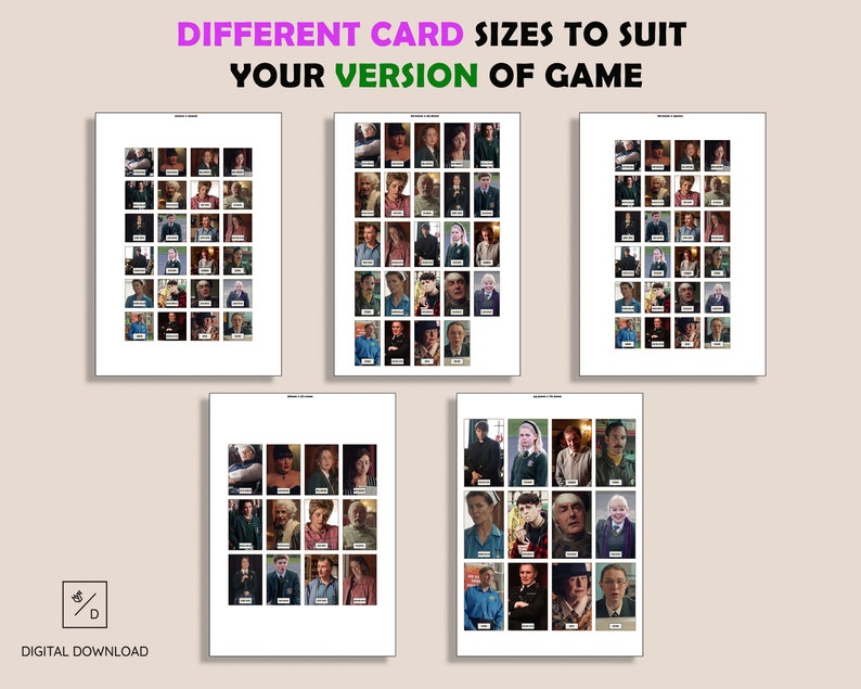 DERRY GIRLS Printable Guess Who Print at Home Digital Download TV Series guess Who Cards Party ...