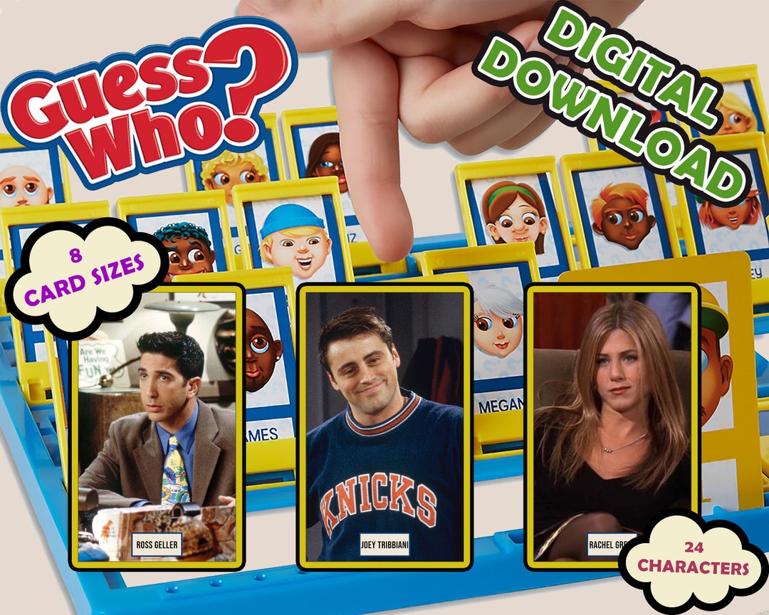 FRIENDS - Printable Guess Who? | Print at Home | Digital Download | TV ...
