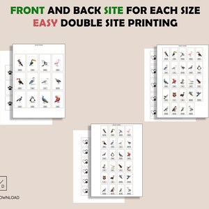 Birds Guess Who? Printable Insert Cards | Digital Download | Print at ...