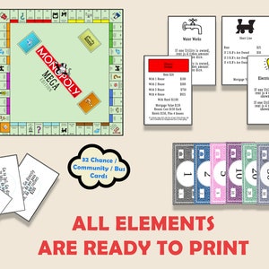 Custom MEGA Monopoly Template | Online Editor | Jettemplate | Download ...