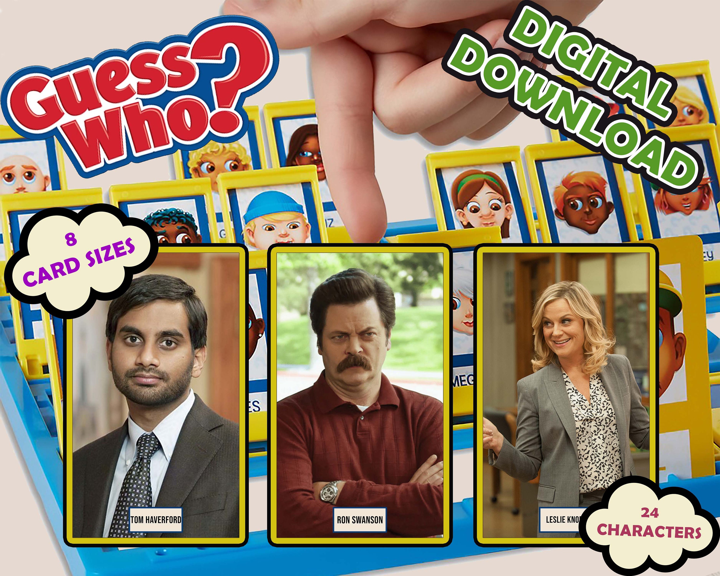 Park and Recreations Printable Guess Who Print at Home - Etsy