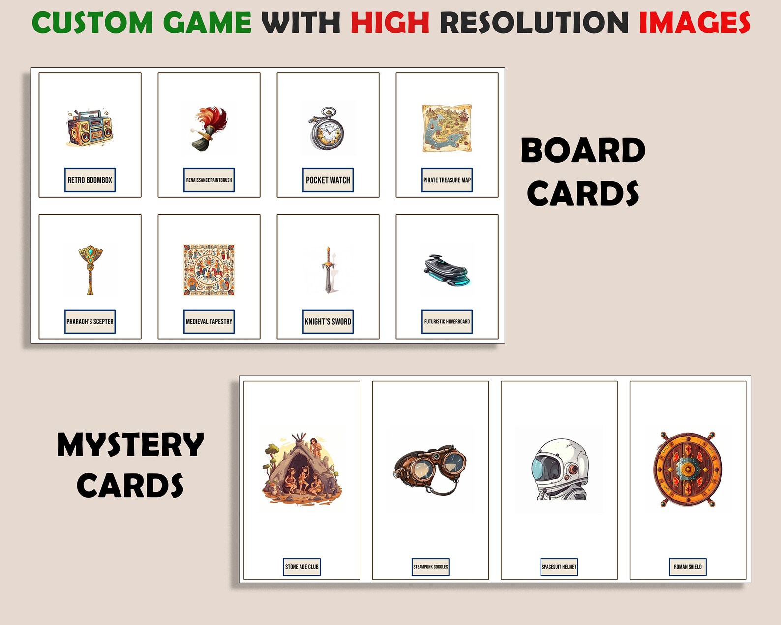 Time Travelers Printable Guess Who Print at Home Digital Download TV ...