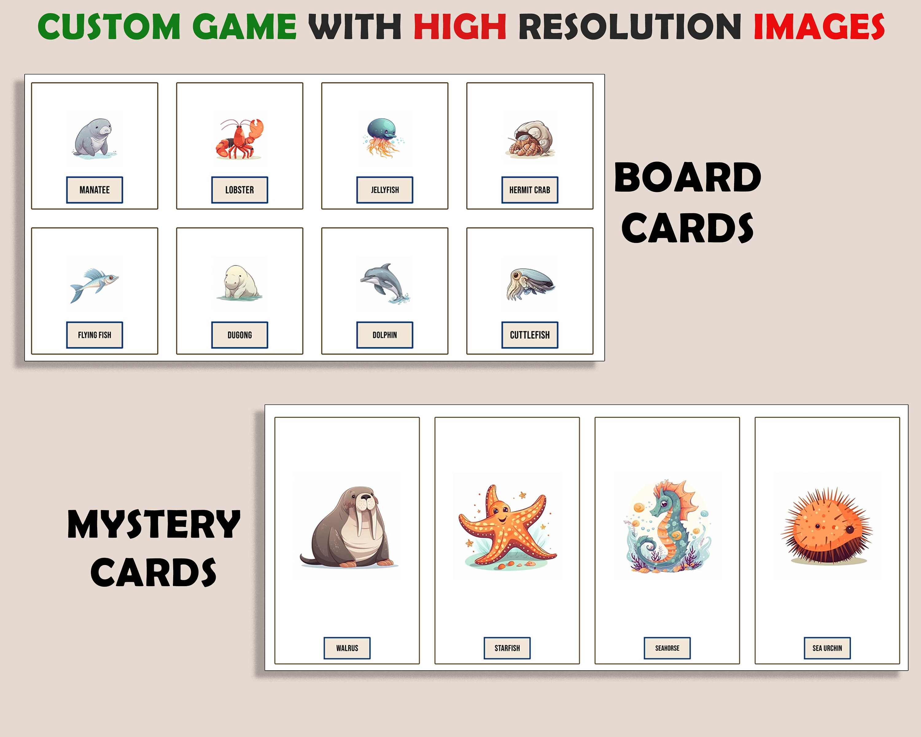 Home Animal Guess Who? | Printable Insert Cards | Digital Download ...