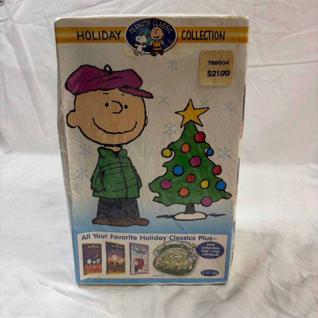 Y2K Peanuts Vhs Box Set With Inflatable Chair - Etsy