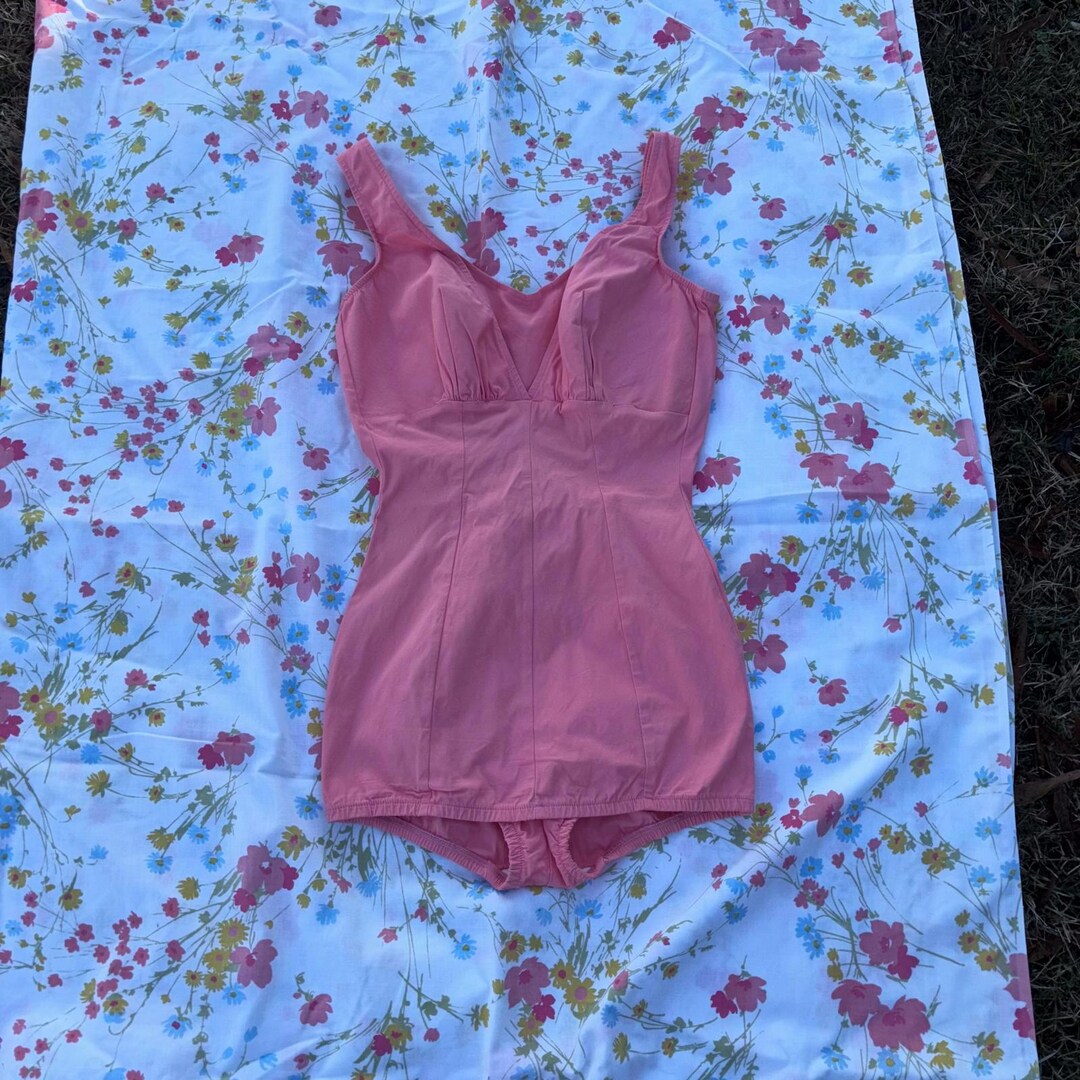 Early 60s Catalina Bubble Gum Pink Swim Suit - Etsy