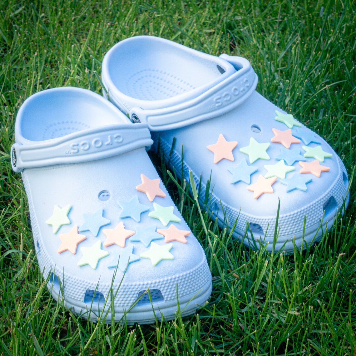 3D Printed Glow in the Dark Croc Star Charms - Etsy