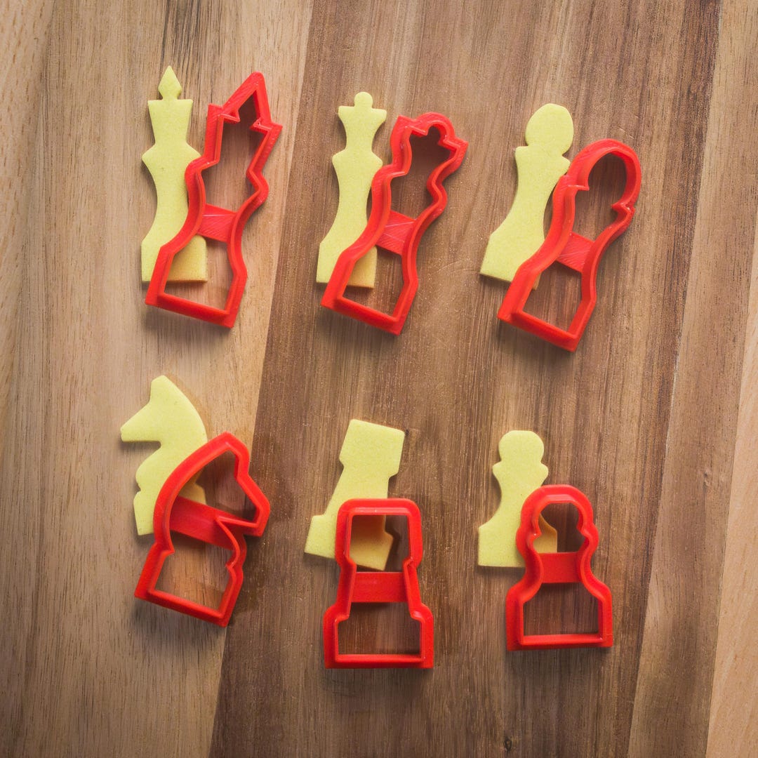 Board Game Chess Cookie Cutter Set - Etsy
