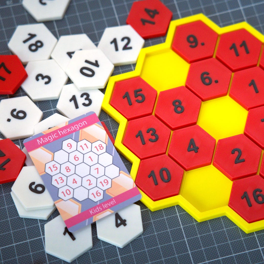 3D Printed Aristotle’s Number Logic Puzzle Game Set With Cards - Etsy