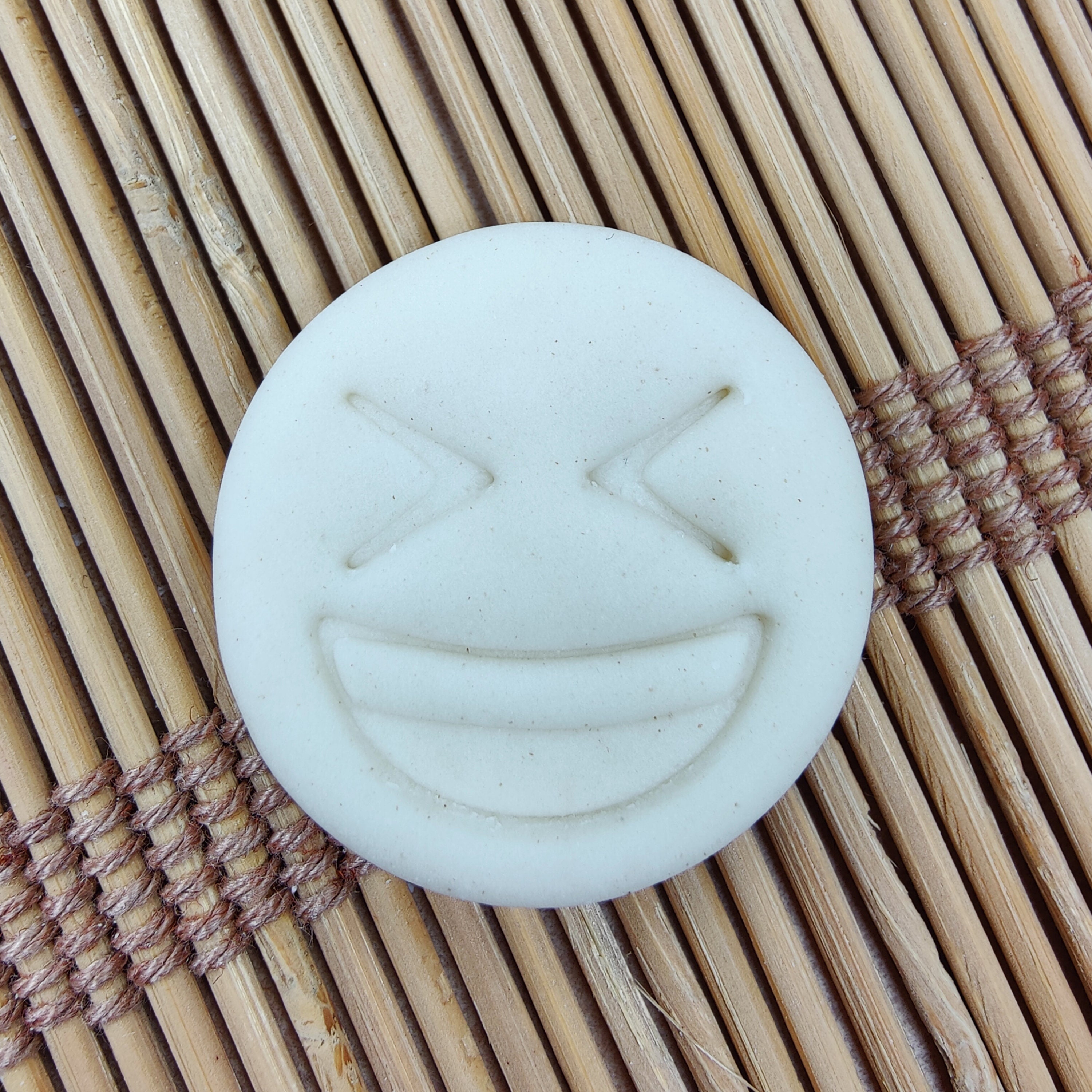 Whimsical Emoji Face With Crooked Laugh Cookie Cutter - Etsy