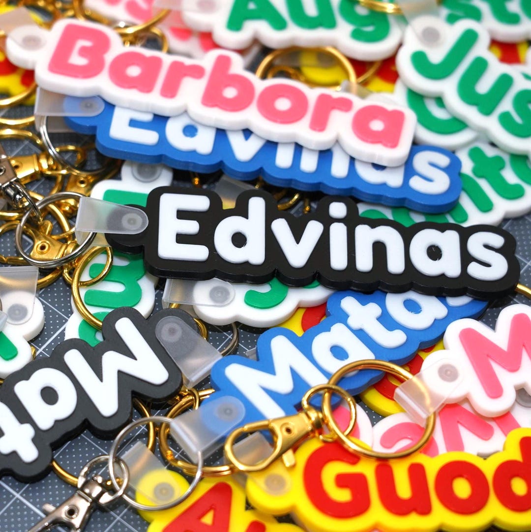 Custom 3D Printed Keychain - Key Chain - Name Keychain - Etsy